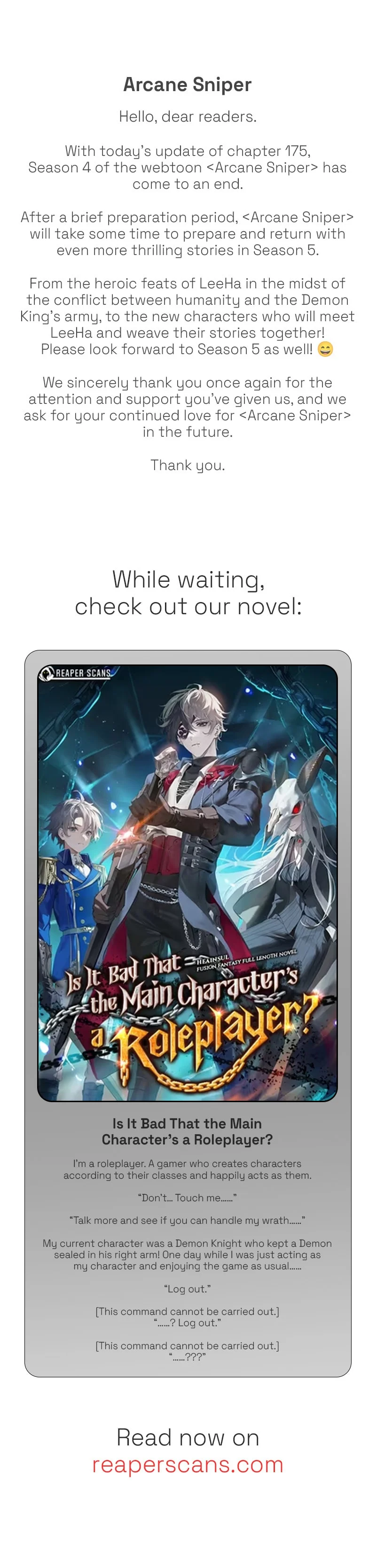 Arcane Sniper - Chapter 175 - S4 END - Toonclash