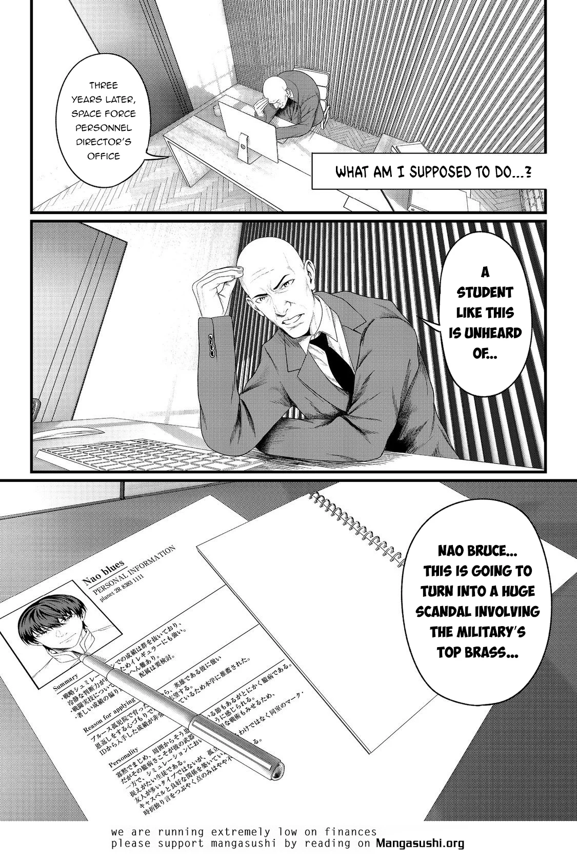 “Koko Wa Makasete Sakini Ike!” Wo Shitai Shinitagari No Nozomanu Uchuu Gekokujou - Chapter 1 ...